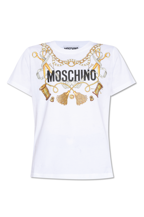 Moschino Printed T Shirt Womens Clothing Vitkac